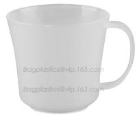 China CPLA reusable cup and lid with injection molding, take out PLA degradable cups, hot beveragePLA cups for sale