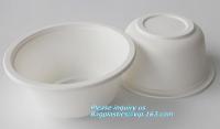 China 500ml sugarcane bagasse compostable disposable bowl bagasse pulp paper bowl,microwavable disposable sugarcane paper pulp for sale