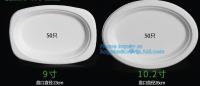 China Compostable biodegradable dinner plate corn starch plate,Elegant Disposable Corn Starch Bio Plastic Dinner Plates bagpla for sale