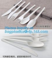 China Food Grade Hottest Chinese Supplier Stocked Biodegradable Corn Starch Soup Spoon,biodegradable baby products cutlery wal for sale
