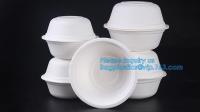 China biodegradable sugarcane bagasse bowl,Food Grade Biodegradable Disposable Sugarcane Bagasse Bowl With Lid, pulp bowl pac for sale