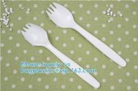 China biodegradable compostable CPLA cutlery dinnerware tableware,PLA compostable cultery,cultery/spoon/fork/knife,bagease pac for sale