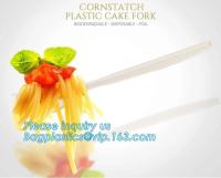 China 6 inches plastic biodegradable corn starch material spoon PLA dessert spoon,OEM Eco-friendly corn starch Disposable plas for sale