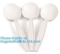 China 13 cm Length Corn Starch Bio Plastic Disposable Table Spoon,Eco-friendly Corn Starch Disposable Plastic Spoon,bagease pa for sale