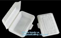 China biodegradable corn starch food container,Airline new nature 900ml biodegradable corn starch food container with lid pac for sale