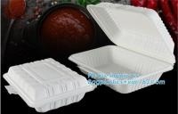 China biodegradable corn starch food container,Airline new nature 900ml biodegradable corn starch food container with lid pac for sale