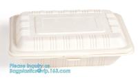 China corn starch clamshell box,Corn Starch Food Container, Disposable Lunch Box,Biodegradable Microwave Corn Starch Food Cont for sale