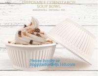 China Corn Starch Eco-friendly Microwave Hot Sale Custom Biodegradable Bowl With Lid,Dinnerware corn starch biodegradable disp for sale