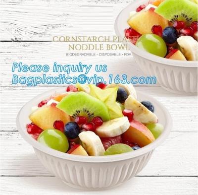China 7.5 inch Biodegradable Soup Bowl Disposable Cheap Food Grade Personalized Corn Starch Bowl,Corn Starch Biodegradable Bow for sale