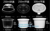 China PLA Eco-Friendly Dry Fruit Salad Container Bowl/Tray,90mm yellow disposable CPLA hot drink cup lid for paper cup bagease for sale
