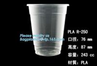 China Biodegradable Disposable Cornstarch CPLA Cup,90mm CPLA hot drink cup lid for 10oz 12oz 16oz 20oz cup, bagplastics, packa for sale