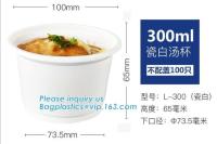 China 100% biodegradable eco friendly soup paper cup with PLA lid,Disposable soup paper Pla coated cups packaging, bagplastics for sale