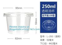 China 100% biodegradable eco friendly soup paper cup with PLA lid,Disposable soup paper Pla coated cups packaging, bagplastics for sale