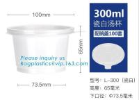 China 100% biodegradable eco friendly soup paper cup with PLA lid,Disposable soup paper Pla coated cups packaging, bagplastics for sale