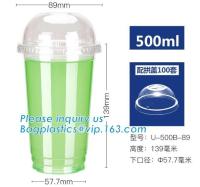 China 280ml High Heat Resistance plastic bottle white drinking Cup,100% Eco-friendly Compostable CPLA Lid/Cover/Cap bagease pa for sale