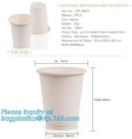 China Colorful Biodegradable Bamboo fiber travel cup,Biodegradable 8 Oz White China Microwave Disposable Cornstarch Cup packag for sale