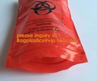 China Biohazard Waste Garbage Bag, hazardous waste yellow plastic bag asbestos garbage bag, biohazard zipper bag, bagease, pac for sale