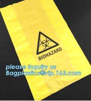 China PE biohazard garbage bag for hospital waste, infectious waste bags, medical Fluid bag, healthcare, health care, hospital for sale