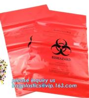 China Heavy Duty Dustbin liner Plastic biohazard infectious waste, Biohazard Garbage Bag for Medication, biohazard on roll cus for sale
