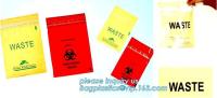 China biohazard infectious waste Dustbin liner, 3 wall or 4 wall document pouch, Healthcare Trash Bags, bagplastics, bagease for sale