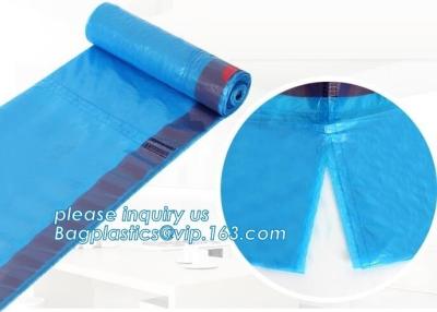 China Disposable biohazard infectious plastic drawstring medical waste bag, Promotional mini biohazard drawstring packaging ba for sale