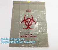 China Extra large capacity biohazard drawtape trash bag interleaf coreless roll plastic garbage bag for hospital use, DRAWSTAP for sale