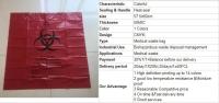 China Customized plastic biohazard medical waste drawstring bag, Drawstring Biohazard Bags,Durable Autoclave Medical Packaging for sale