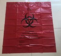 China Adhensive tape bag, self seal bagsYellow/red/black biohazard infectious/medical waste bag/liner with drawcord/drawstring for sale