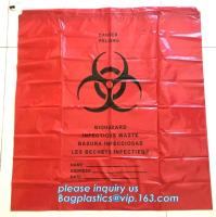 China Colored Biodegradable Clinical Waste Bags Medical Biohazard Waste Bag, Customized A3 Medical Biohazard Autoclave Bags for sale