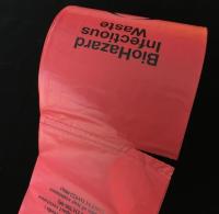 China Hospital Biohazard Bag Medical Waste Garbage Bags Infections Linens Waste Bags, Red biohazard linen bag for hospital for sale