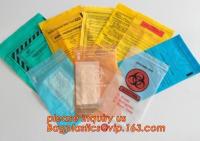 China Professional Customized Medical Lab Hospital Kangaroo Zip lockk Bag Yellow Specimen Collection Plastic, bagplastics, pac for sale