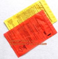 China biohazard specimen Zip lockk bag with pocket, recycled custom printed ldpe 3 layers specimen bag Zip lockk bag, pac, pacrite for sale