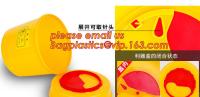 China 1L 2L 4L 6L plastic round medical disposable sharps bins, plastic disposables sharpes container /sharpes bin for medical for sale
