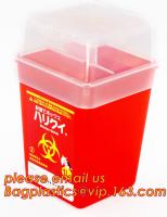 China Best Selling Biohazard Plastic Sharps Container For Sale, Sharps Container Medical Disposable Needle Box, Biohazard Plas for sale