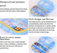 China weekly 28 grids plastic medicine case for a drawer, Plastic triangle constitute pill bottle boxes medicine box travel pi for sale