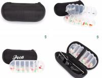 China new style 7case plastic pill box with glasses box, one week 28 compartment with biger box plastic pill holder, Pop up pl for sale