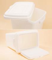 China Food grade square Plastic Bucket 20 liter with lid, dog food plastic container, PP/PE Plastic dogs-food Bucket Pail Easi for sale