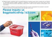 China Biohazard Plastic Sharps Container,Hospital Biohazard Medical Needle Disposable Plastic Safety Sharps Container for sale