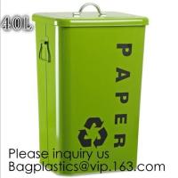 China Kitchen/Home/Household/Outdoor/Recycling,Copper Garbage Can Tin Garbage Bin,Pedal Tin Waste Bin,galvanized metal Tin gar for sale