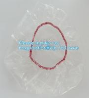 China disposable PE shower cap wholesale plastic waterproof shower cap,PE shower cap with elastic band,hotel shower cap biodeg for sale
