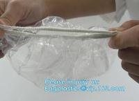 China Custom logo bathroom products disposable plastic shower cap,customized plastic PE hotel disposable shower cap bagplastic for sale