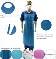 China Clear Medical Disposable Polythene Apron,Medical Disposable PE Apron,Medical Colored Disposable PE Apron For Hospital for sale