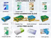 China Disposable Latex/Vinyl Medical Examination Gloves,Sterile Powder Free Latex Surgical Gloves 8.0g Medical Use bagease pac for sale