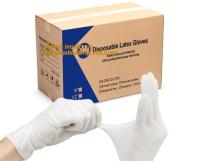 China Disposable latex glove medical examination gloves,Medical Natural latex examination glove no powder,disposable medical g for sale