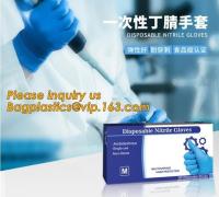 China Disposable Black Powder free Nitrile Gloves,Disposable Cleanroom White Work Nitrile Gloves,Blue Color S-L Size Non Steri for sale