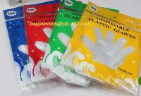 China biodegradable compostable Disposable gardening pe glove heat resistant food grade gloves,PE or poly gloves with embossed for sale