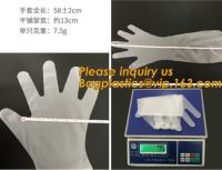 China Transparent clear pe gloves disposable food bbq gloves HDPE factory price,Supplier for one time use plastic PE gloves for sale