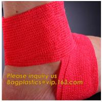 China Fitness Custom made Cotton medical plaster tape sport bandages roll athletic tape,Flexible Bandage Self Adherent bandage for sale