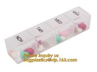 China week pill box 7 day Medicine Pill box for health care,Customized logo Hot sales colorful plastic pill box,7 day pill box for sale