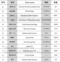 China First aid trauma kit canvas pack with medical blanket,first aid kits for family medical grade,Camping Hiking Car First A for sale